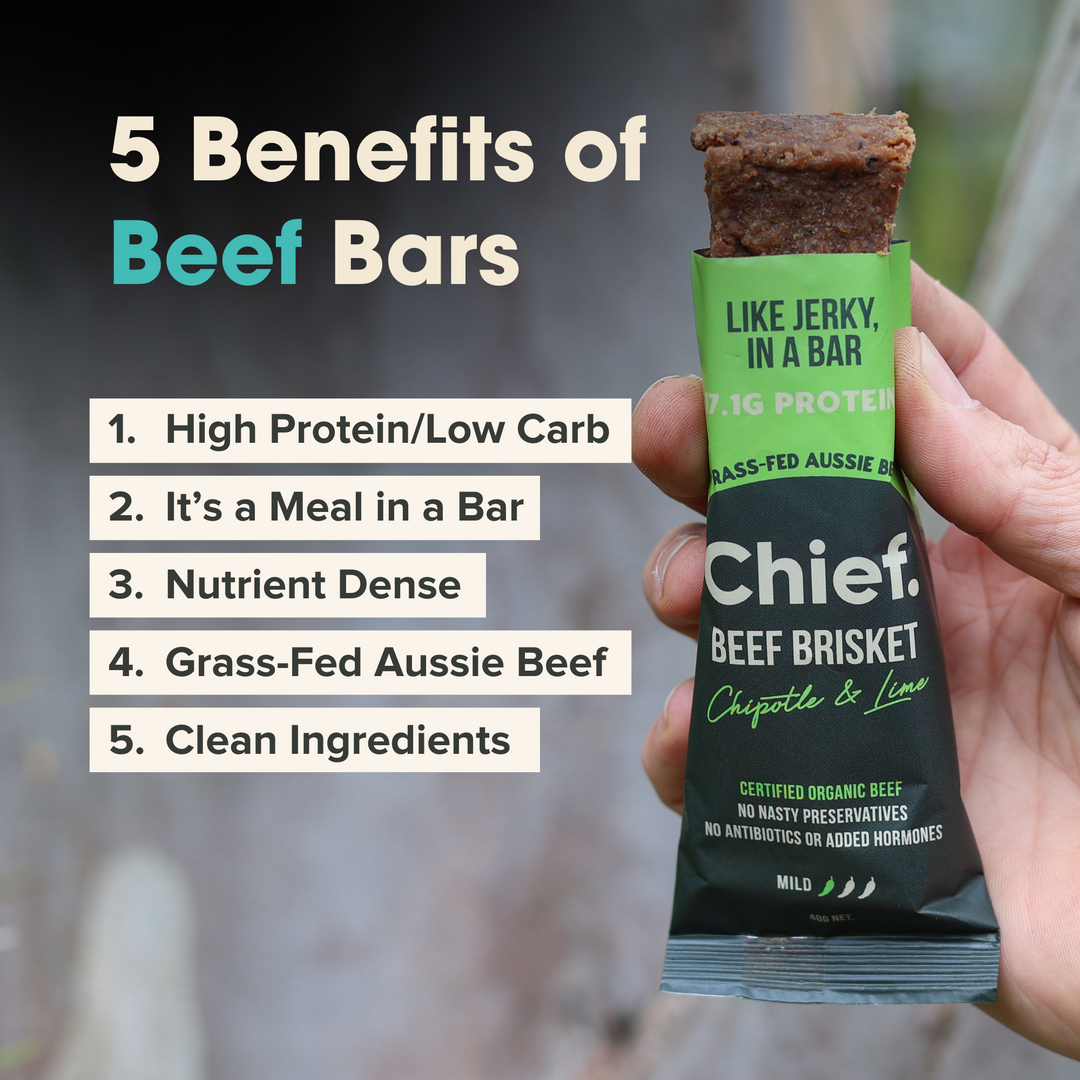 Chipotle Lime Beef Bars: Spicy Protein-Packed Snack | Chief Nutrition