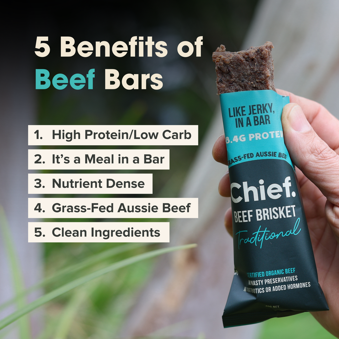 Traditional Beef Bars: Savory & High-Protein Snack | Chief Nutrition