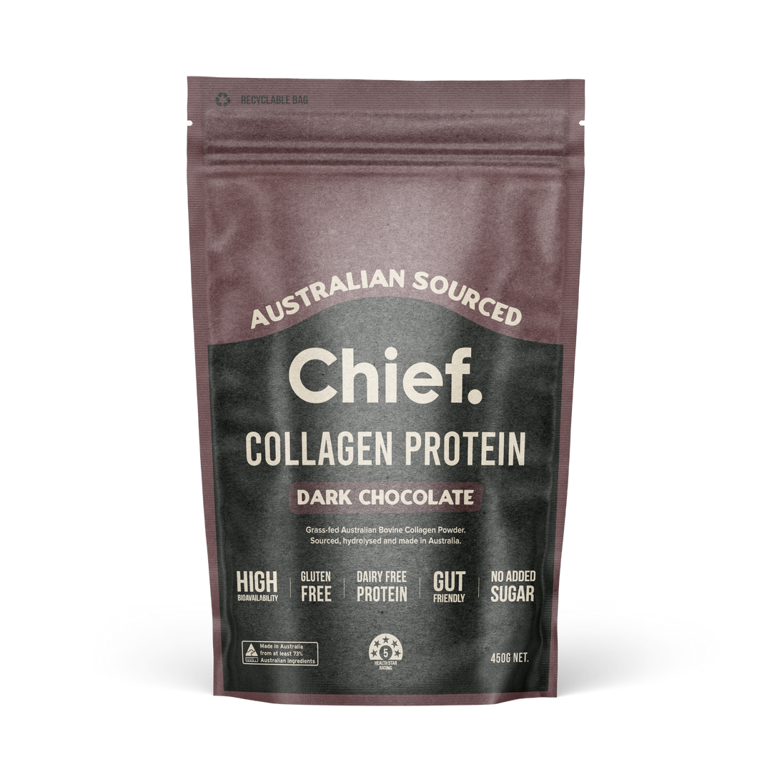 Australian Grass-fed Collagen Protein Powder, Dark Chocolate - Chief ...