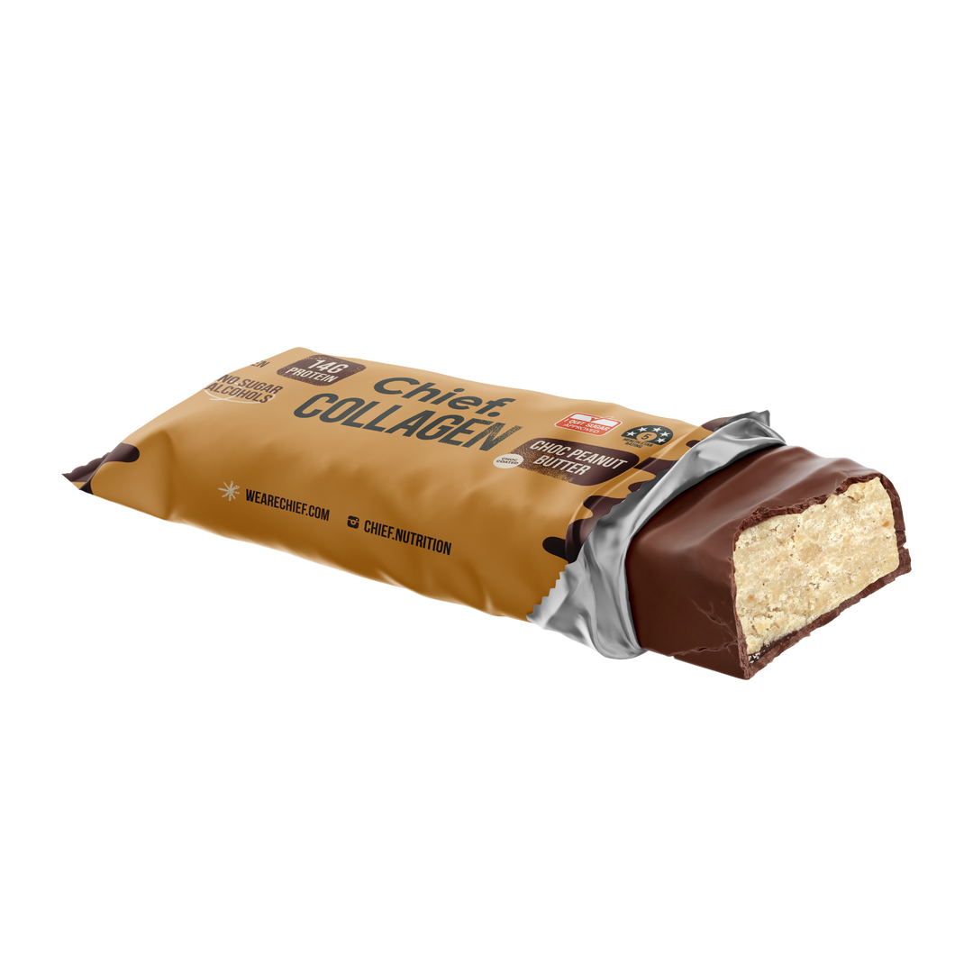 Collagen Protein Bar 45g (12 bars) | Chief Nutrition