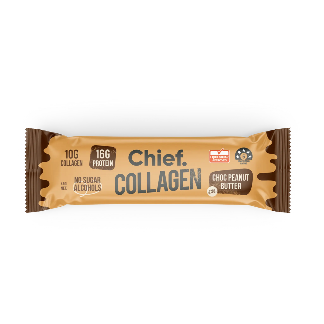 Collagen Protein Bar 45g (12 bars) | Chief Nutrition | Buy Online