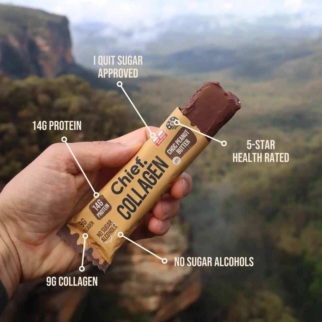 Collagen Protein Bar 45g (12 bars) | Chief Nutrition | Chief Nutrition