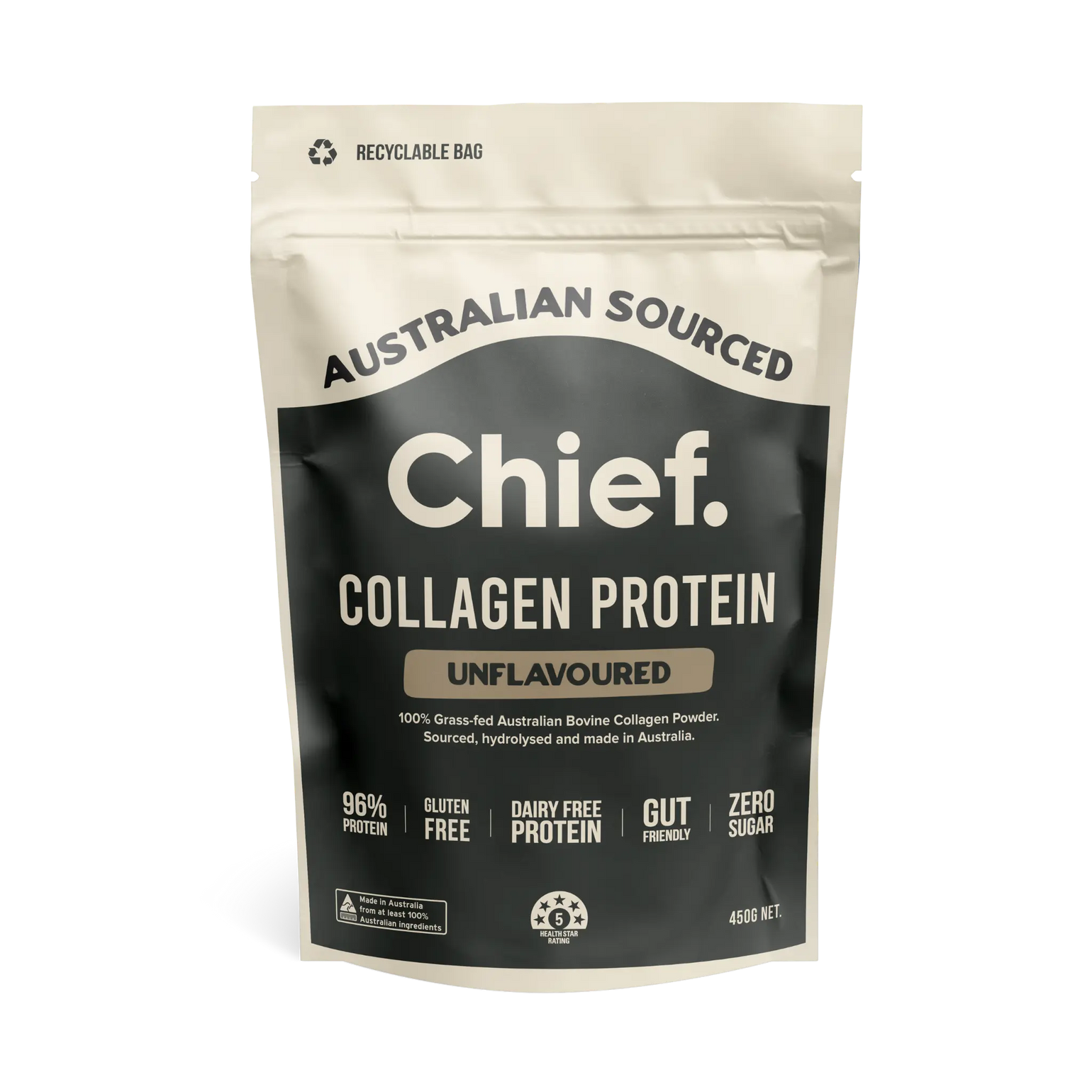 Unflavoured Australian Collagen Protein Powder | Chief Nutrition