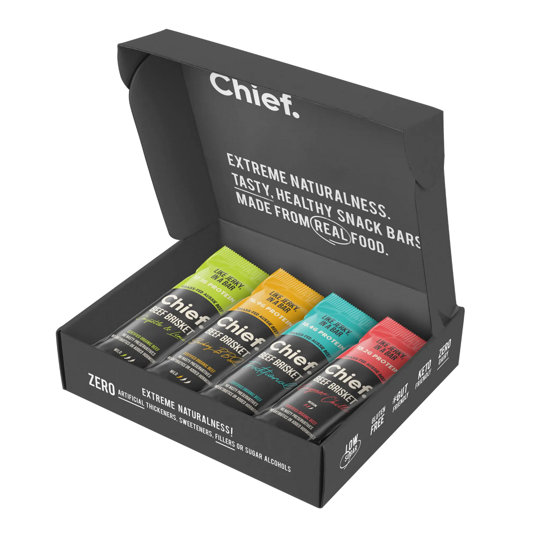 Beef Bar 40g (4 bars) | Chief Nutrition - Chief Nutrition