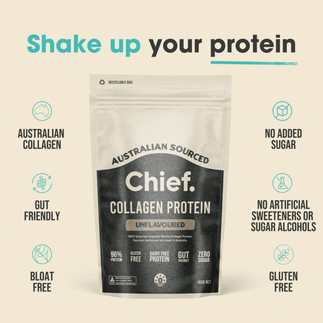 100% Australian Grass-fed Collagen Protein Powder | Chief Nutrition ...